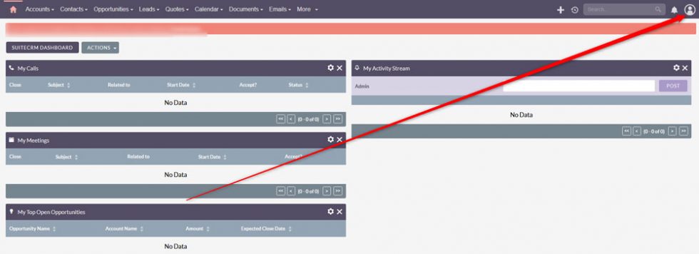 How to Customize Menus in SuiteCRM - AwardSpace.com