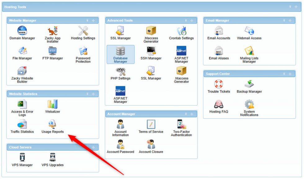 How to Access Your Website Usage Report - AwardSpace.com